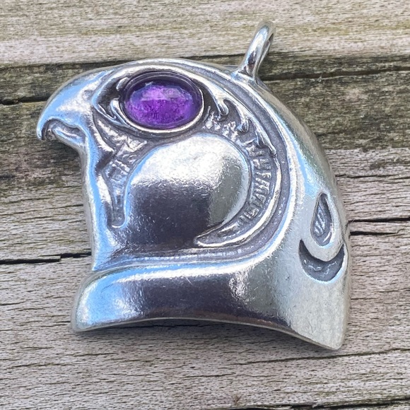 Wellstone | Jewelry | Horus Falcon Pendant Egyptian 925 Sterling Silver ...